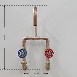 Handmade Copper & Brass Swivel Tap: Wall or Bench Mount - Etsy