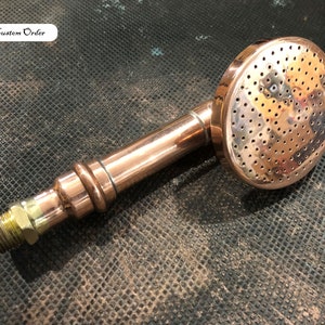 The Original Authentic Copper Handheld Shower | RAW Copper | Heavy Duty ...