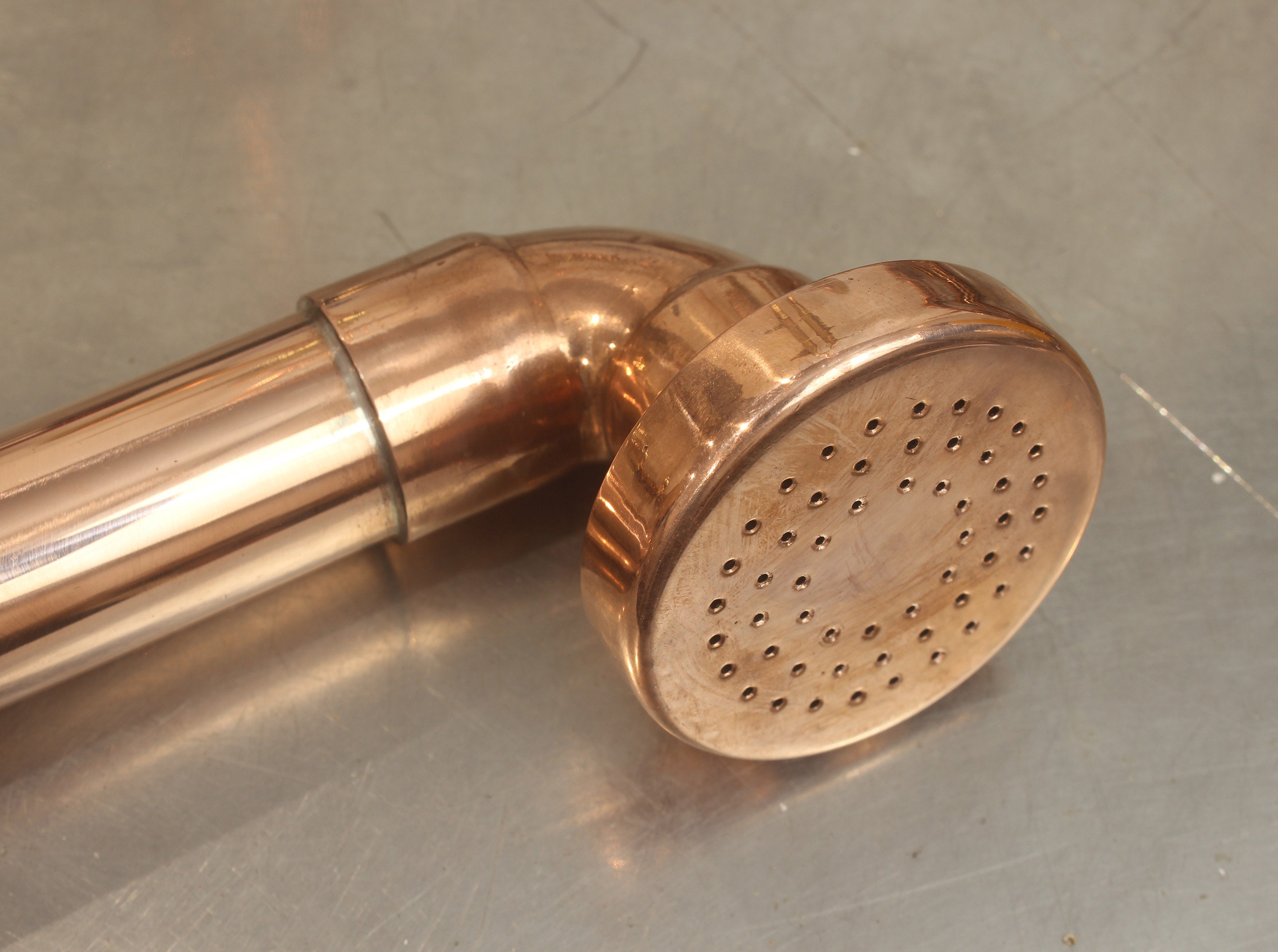 Solid Copper Hand Held Shower Head | Outdoor | Heavy Duty Design | Hose ...
