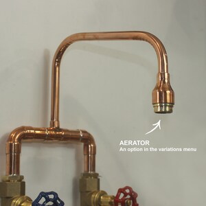 Handmade Copper & Brass Swivel Tap: Wall or Bench Mount - Etsy