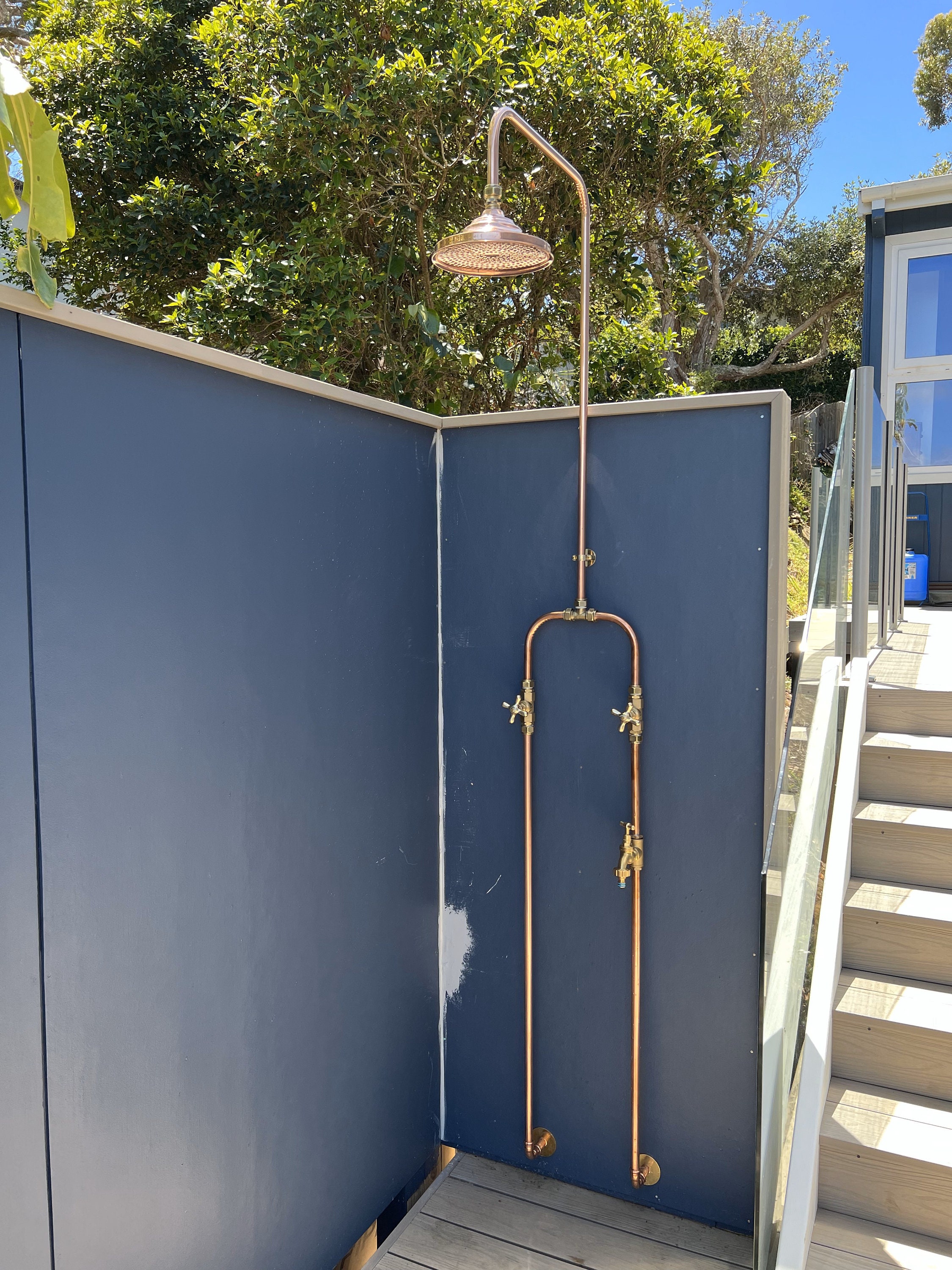 Authentic Copper Outdoor Rain Shower Hand Piece RAW and Customizable - Etsy