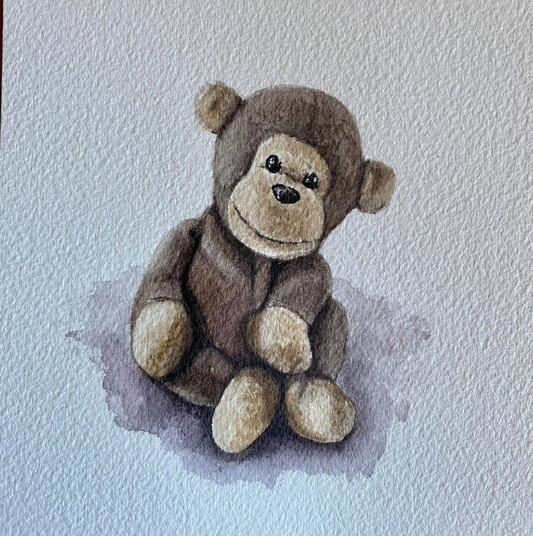Stuffed Animal Painting, Kids Stuffed Animal Art - Etsy