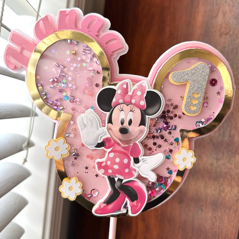 Minnie Cake Topper - Etsy