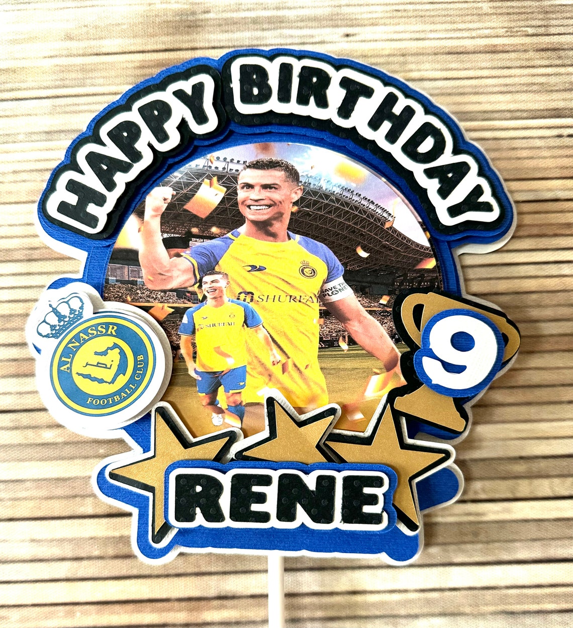 Soccer Cake Topper, Cristiano Ronaldo Cake Topper, Ronaldo Cake Topper ...