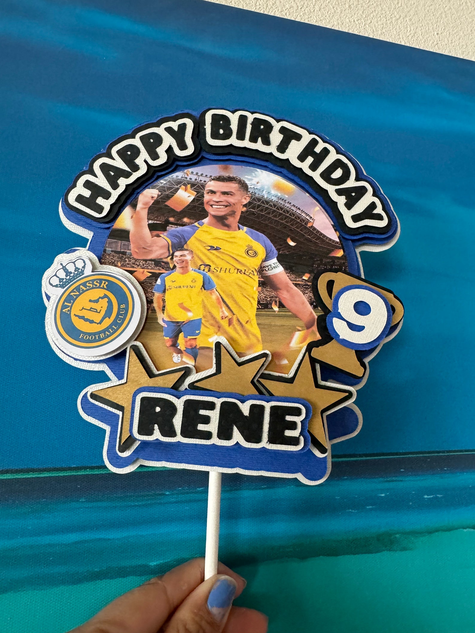 Soccer Cake Topper, Cristiano Ronaldo Cake Topper, Ronaldo Cake Topper ...