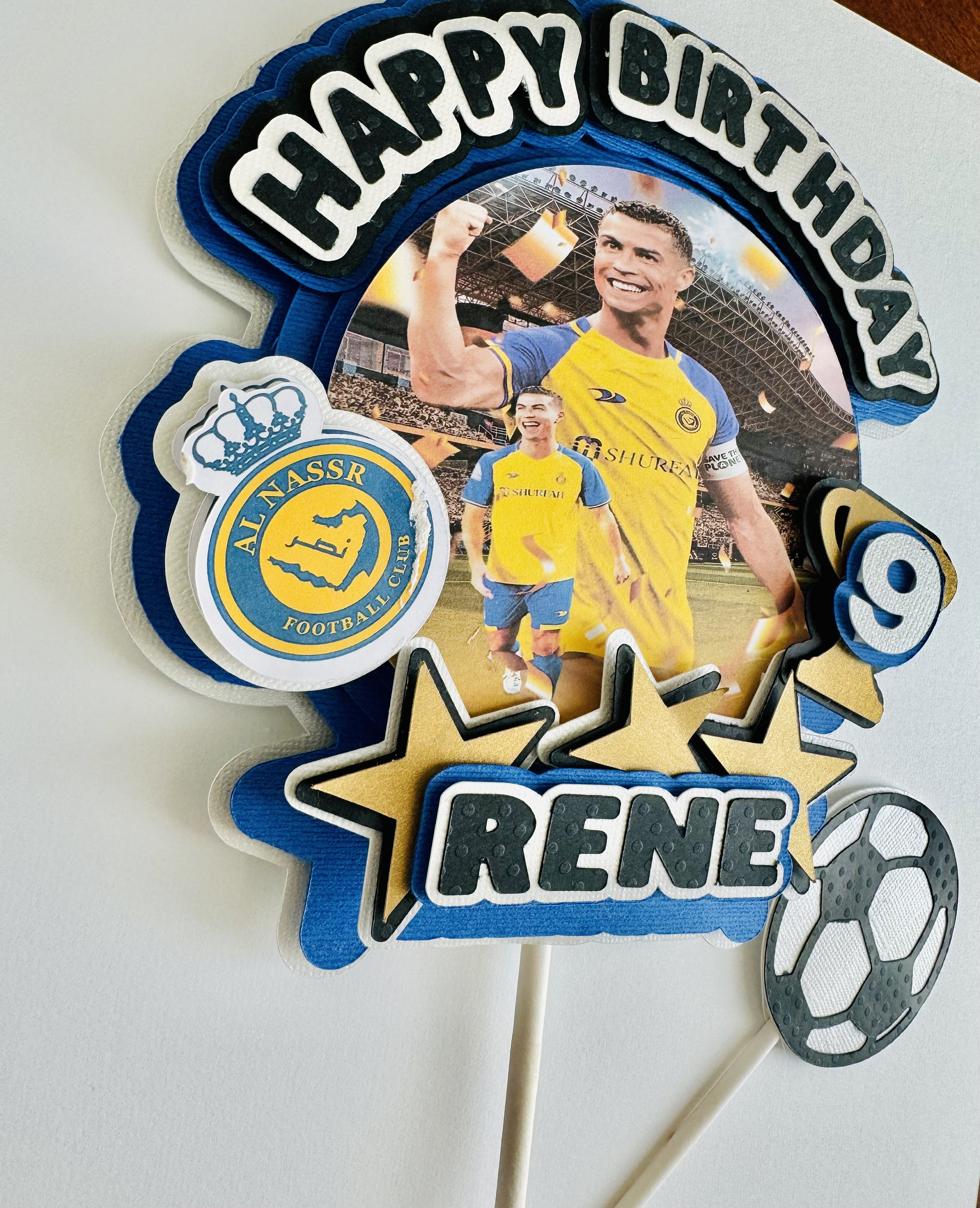Soccer Cake Topper, Cristiano Ronaldo Cake Topper, Ronaldo Cake Topper ...