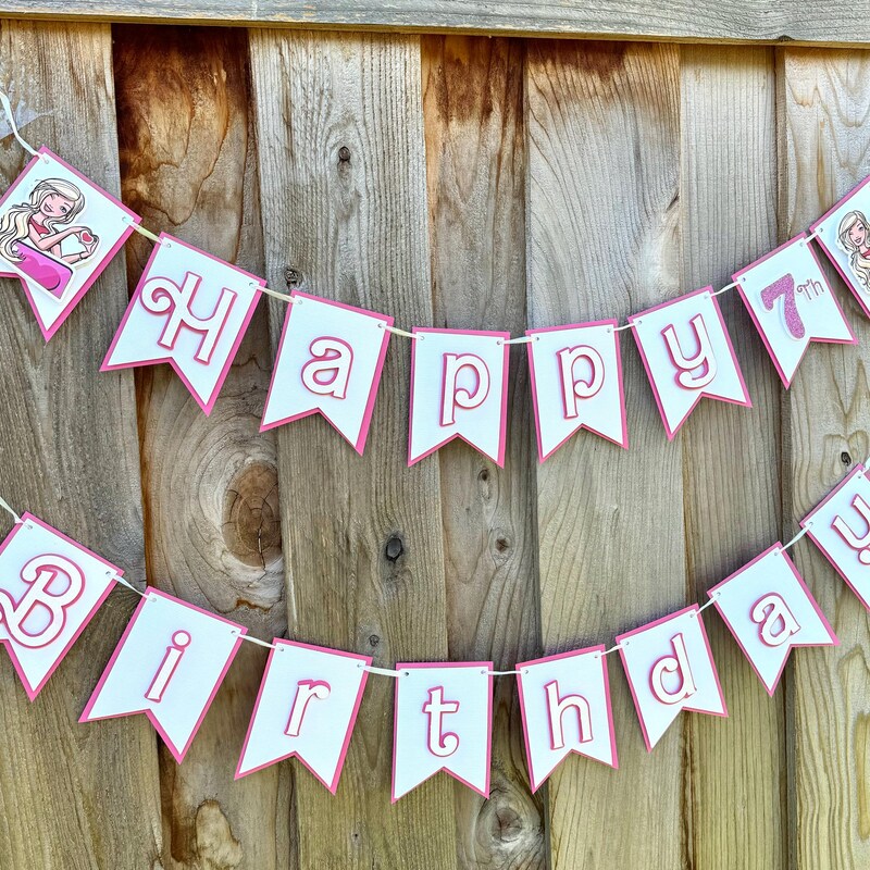Barbie Banner - Etsy
