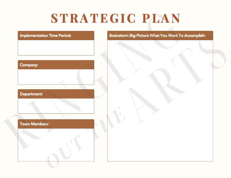 Strategic Plan Template - Etsy