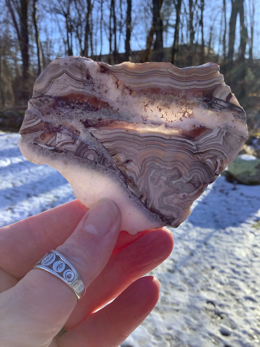 Captivating Crazy Lacy Agate Slab From Mexico - Etsy