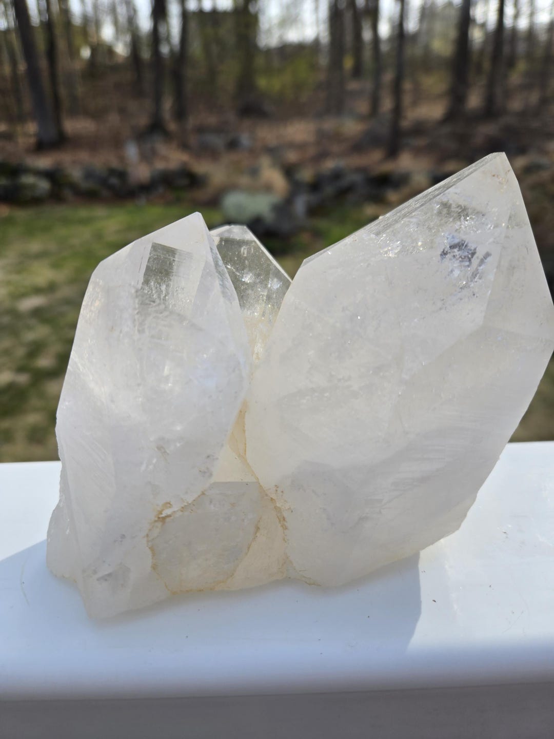 Beautiful Large Himalayan Quartz Cluster With Iron Inclusions From ...