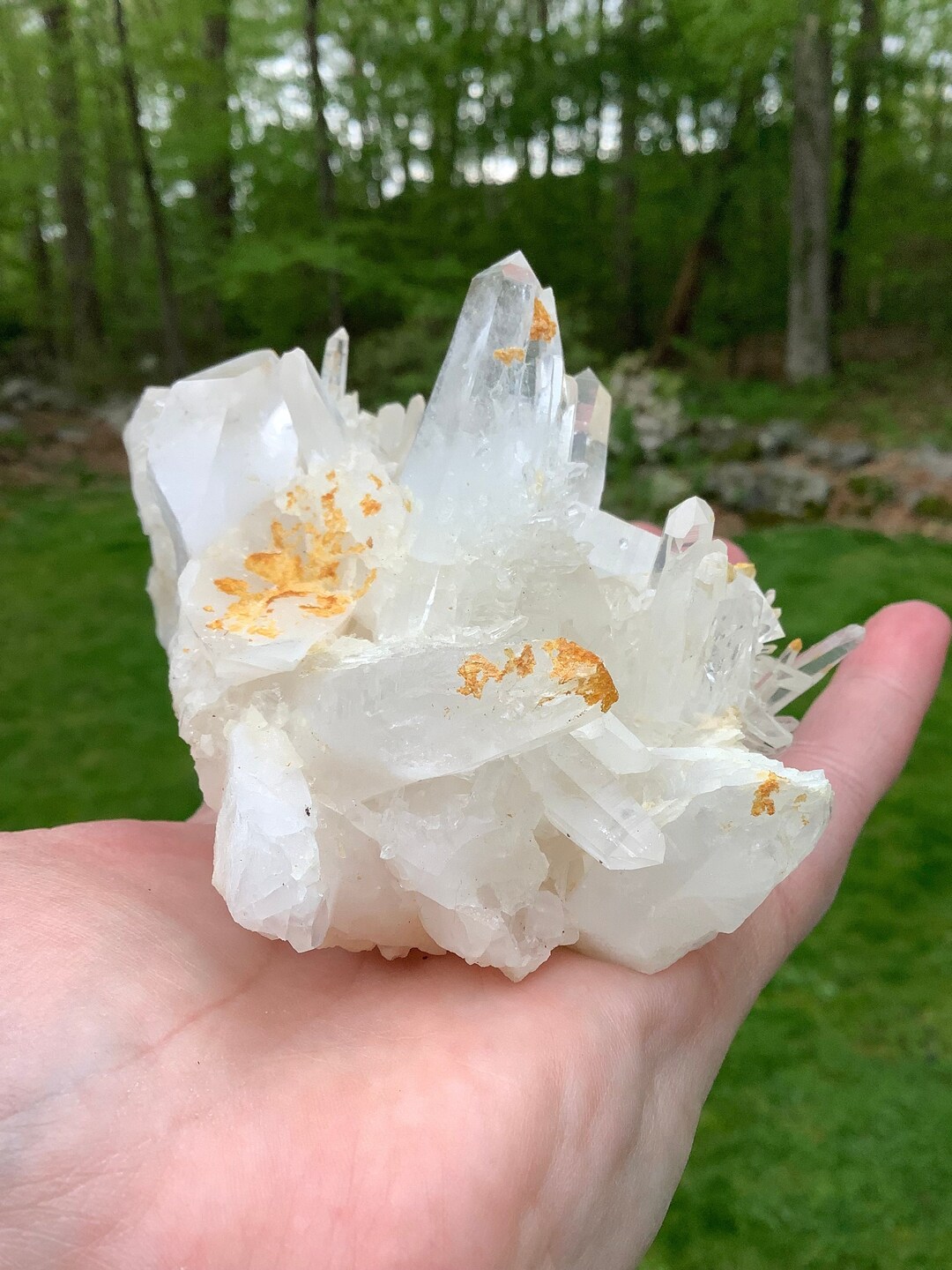 Beautiful Himalayan Quartz Cluster With Iron Inclusions From Tibet - Etsy