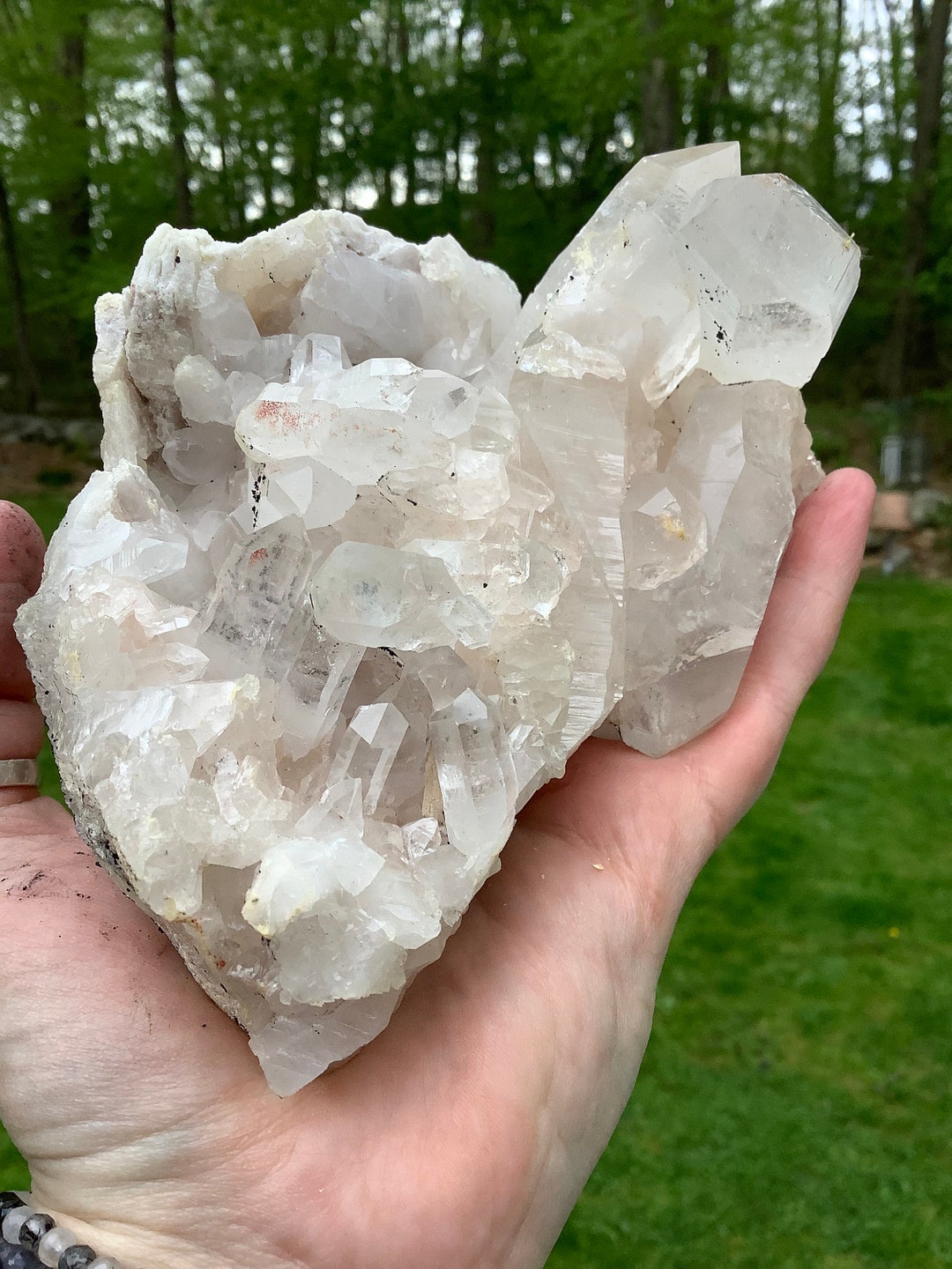 Beautiful Himalayan Quartz Cluster With Iron Inclusions From Tibet - Etsy