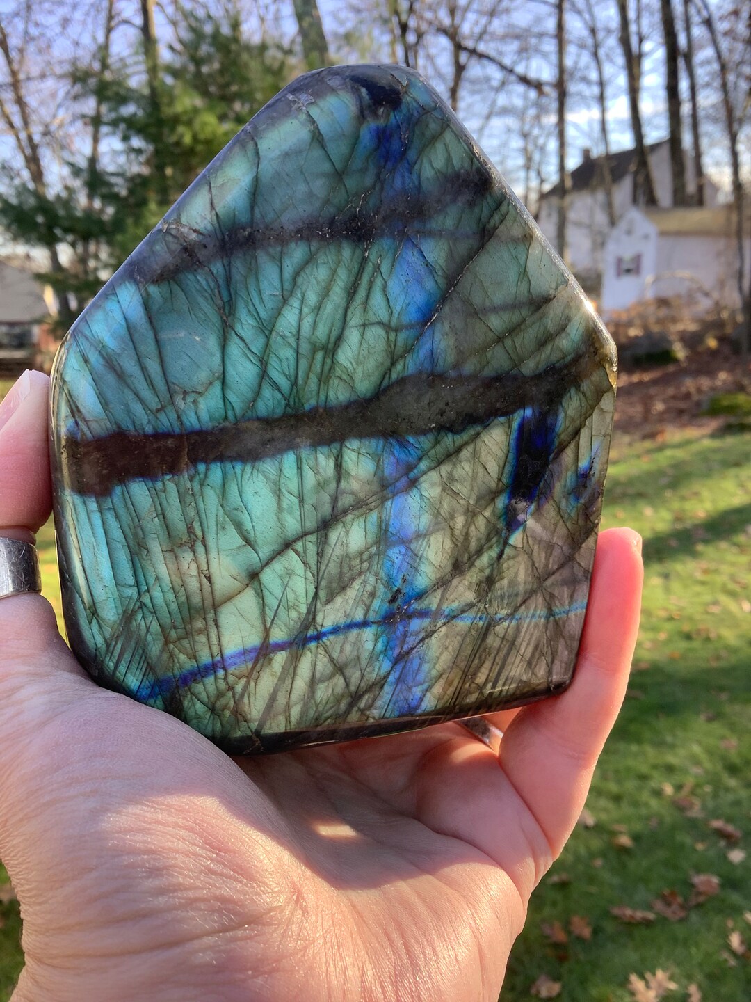 Super Flashy Labradorite Polished Freeform Vibrant Colors - Etsy