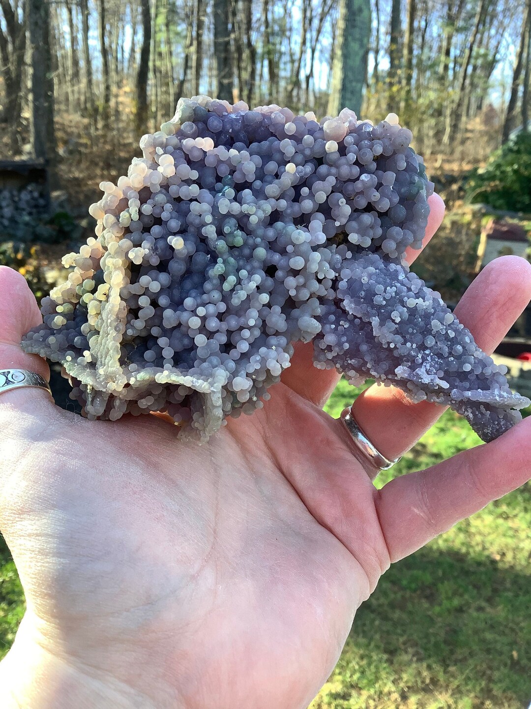 Gorgeous Grape Agate Cluster - Etsy