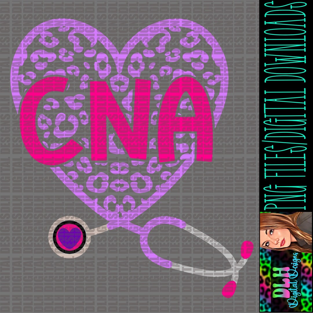 CNA Stethoscope, Valentines, Png File, Digital Download, Tshirt Design ...