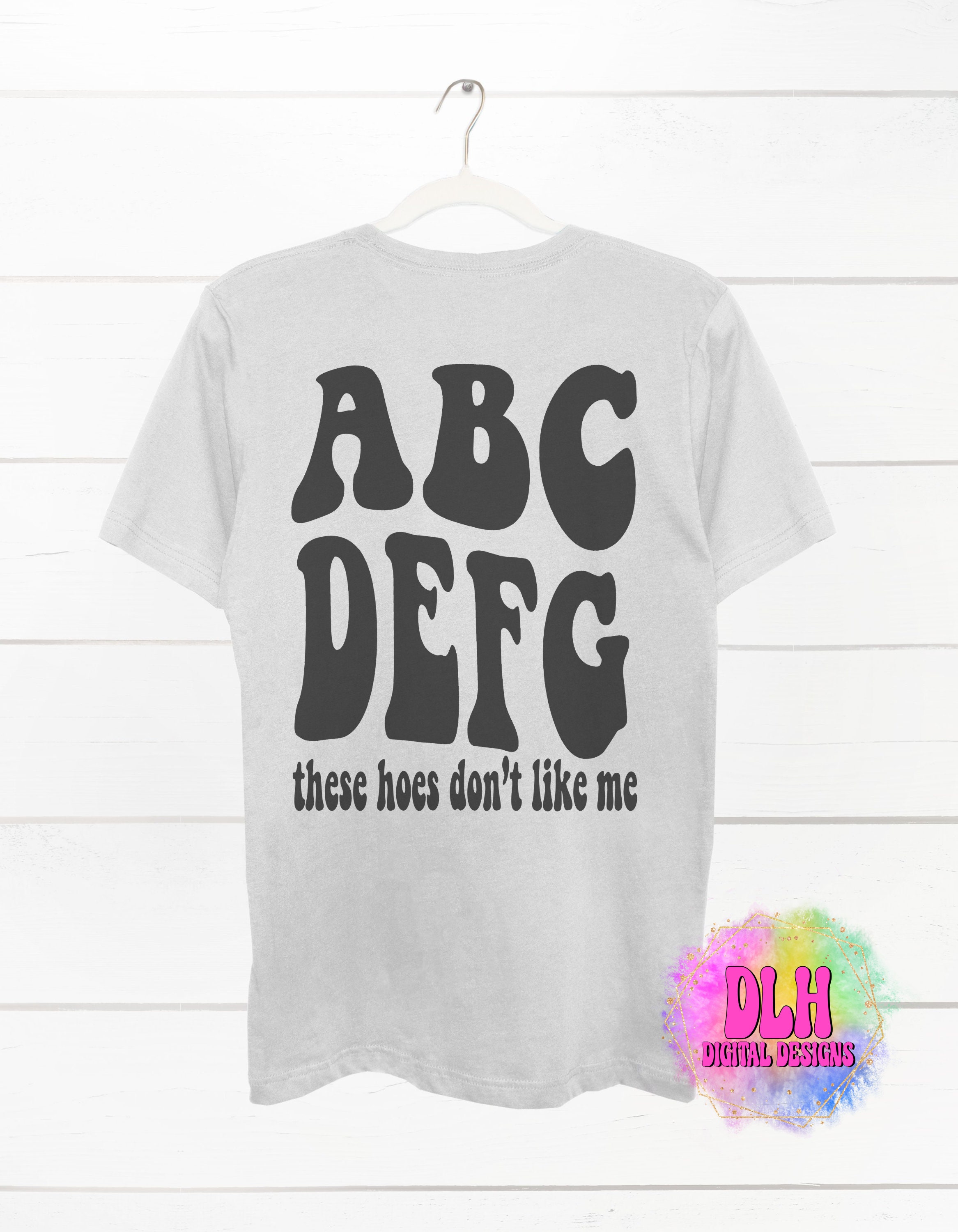 ABCDEFG Front and Back Funny 2 Png Files Digital - Etsy