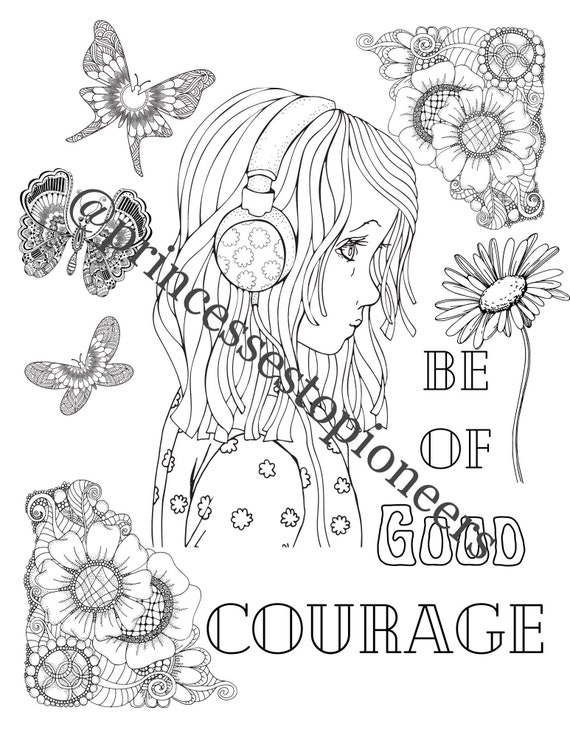 Courage Coloring Pages