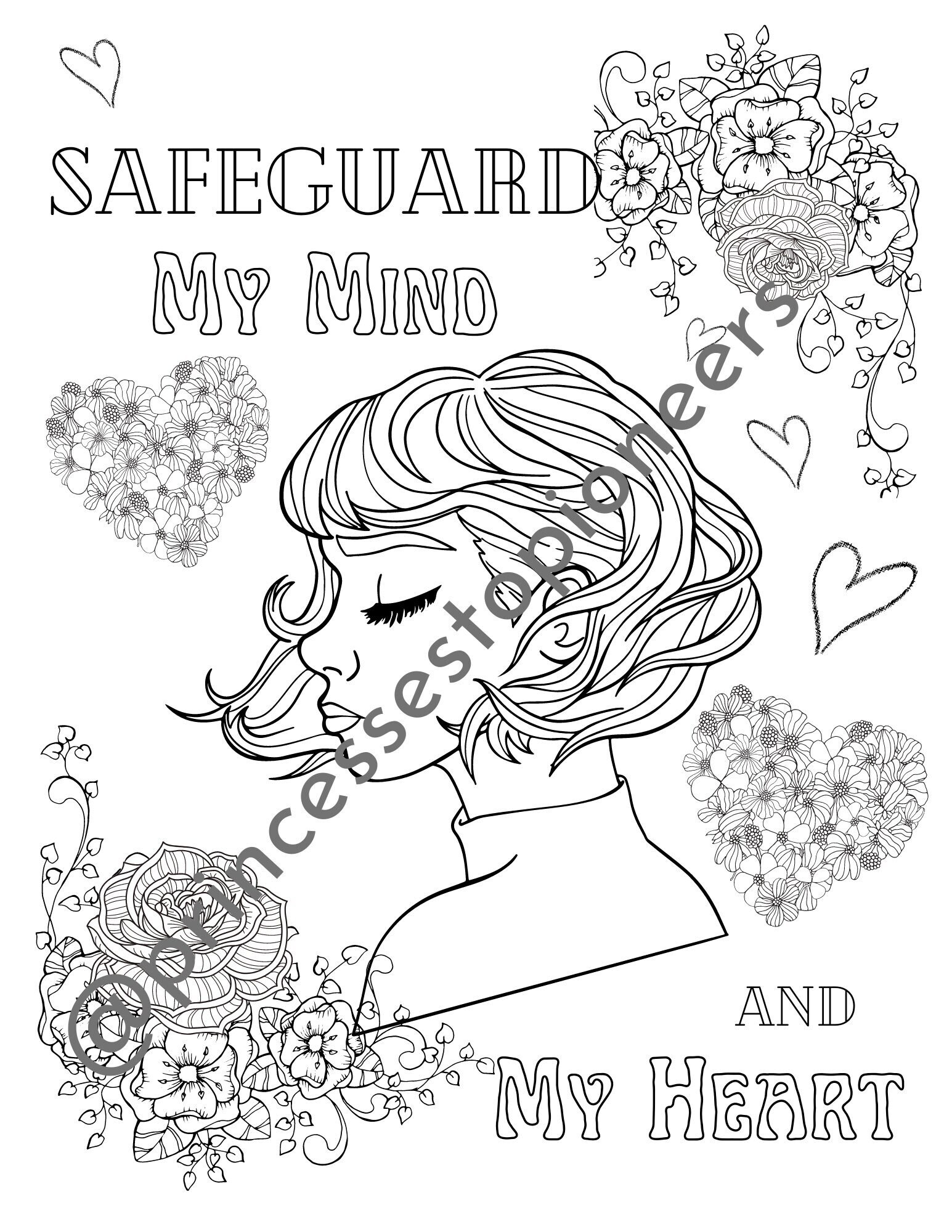 Safeguard My Mind // Jw Printable Coloring Page Instant Digital ...