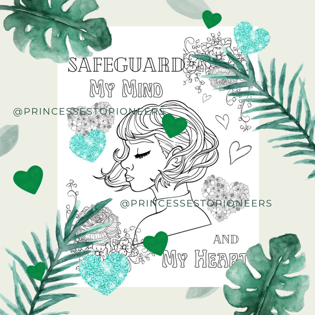 Safeguard My Mind // Jw Printable Coloring Page Instant - Etsy