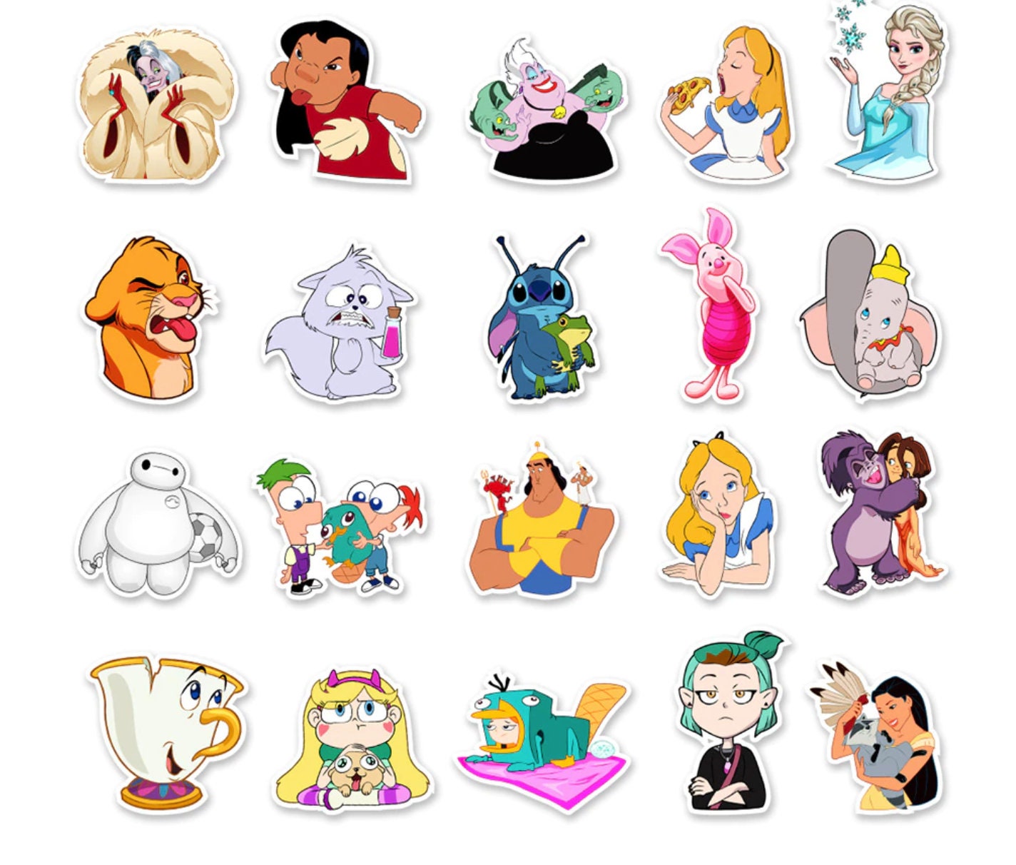 Disney Character Mix Stickers | Random Sticker Pack - Etsy