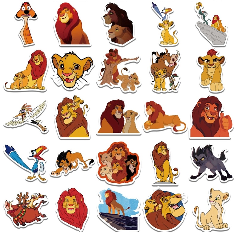 Lion King Stickers Random Sticker Pack - Etsy