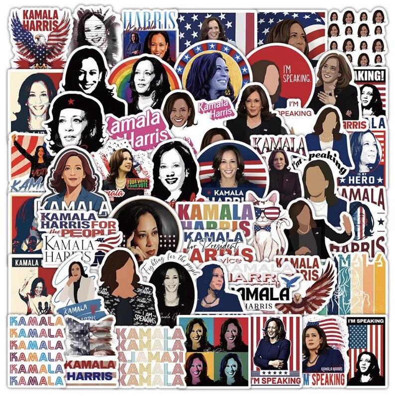 Kamala Harris Stickers | Random Sticker Pack - Etsy