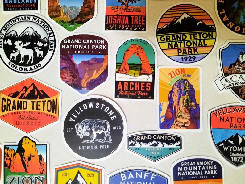 National Parks Stickers | Random Sticker Pack - Etsy