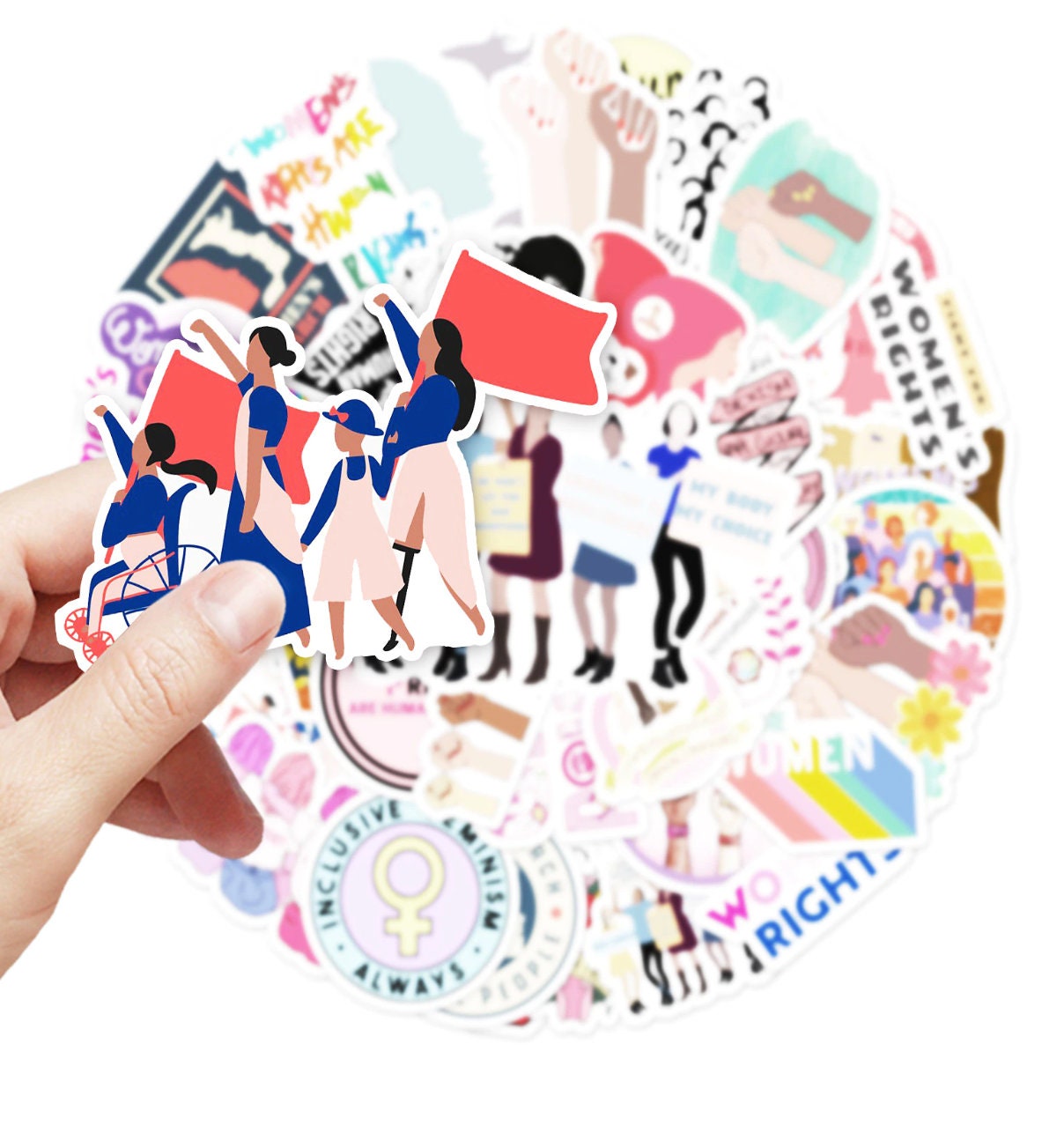Women's Rights Stickers Random Sticker Pack - Etsy