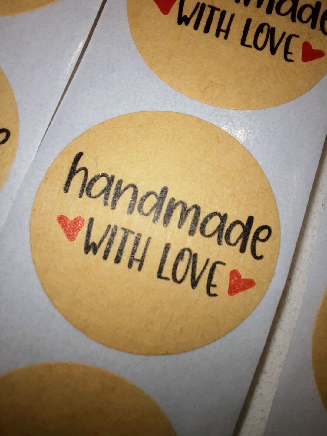 Handmade With Love Stickers | for Crafters, Makers, Artists - Etsy