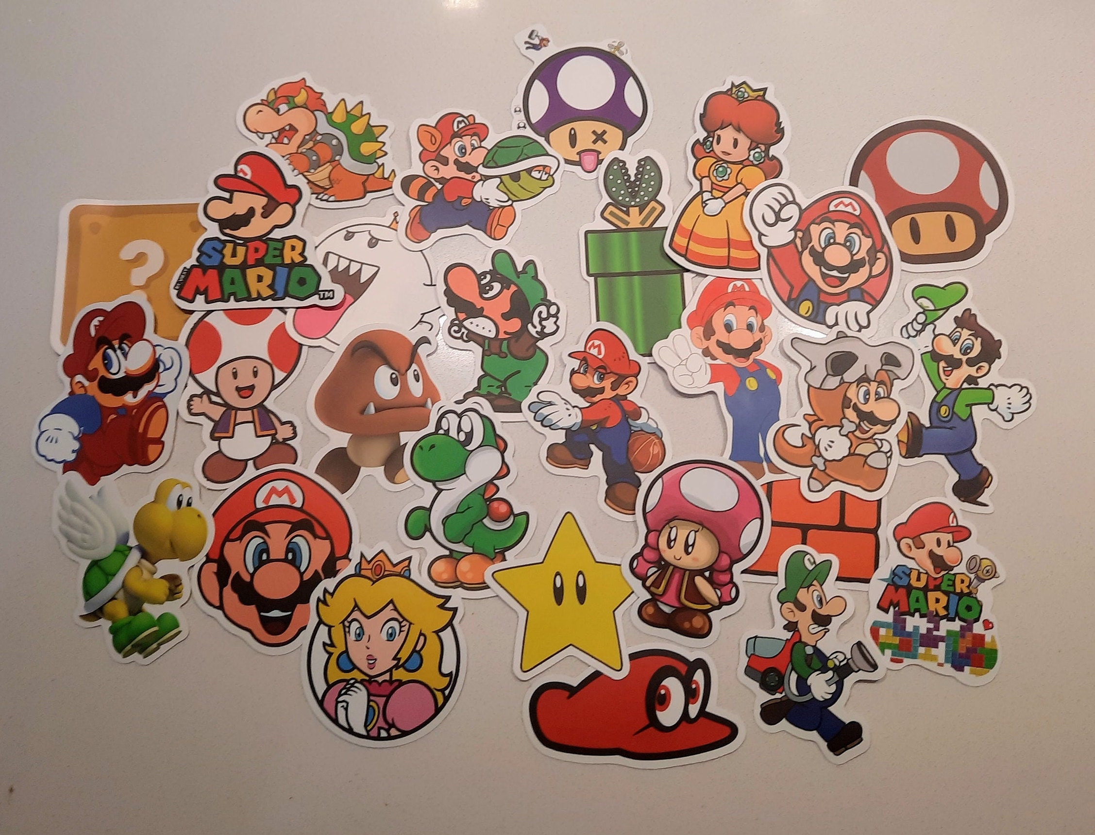 Super Mario Brothers Stickers | Random Sticker Pack - Etsy