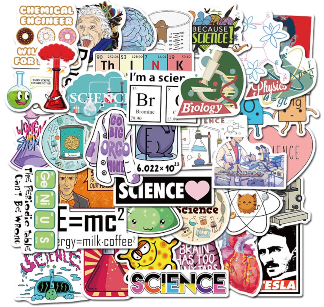Science Fun Stickers | Random Sticker Pack - Etsy