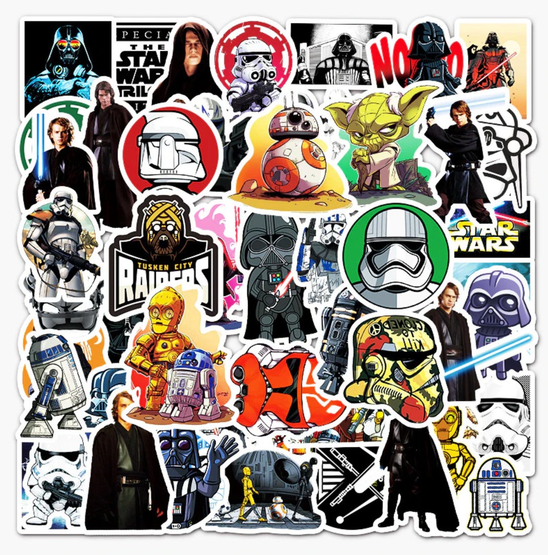 Star Wars Stickers | Random Sticker Pack - Etsy