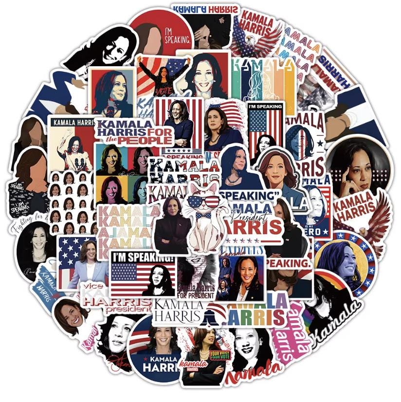 Kamala Harris Stickers | Random Sticker Pack - Etsy
