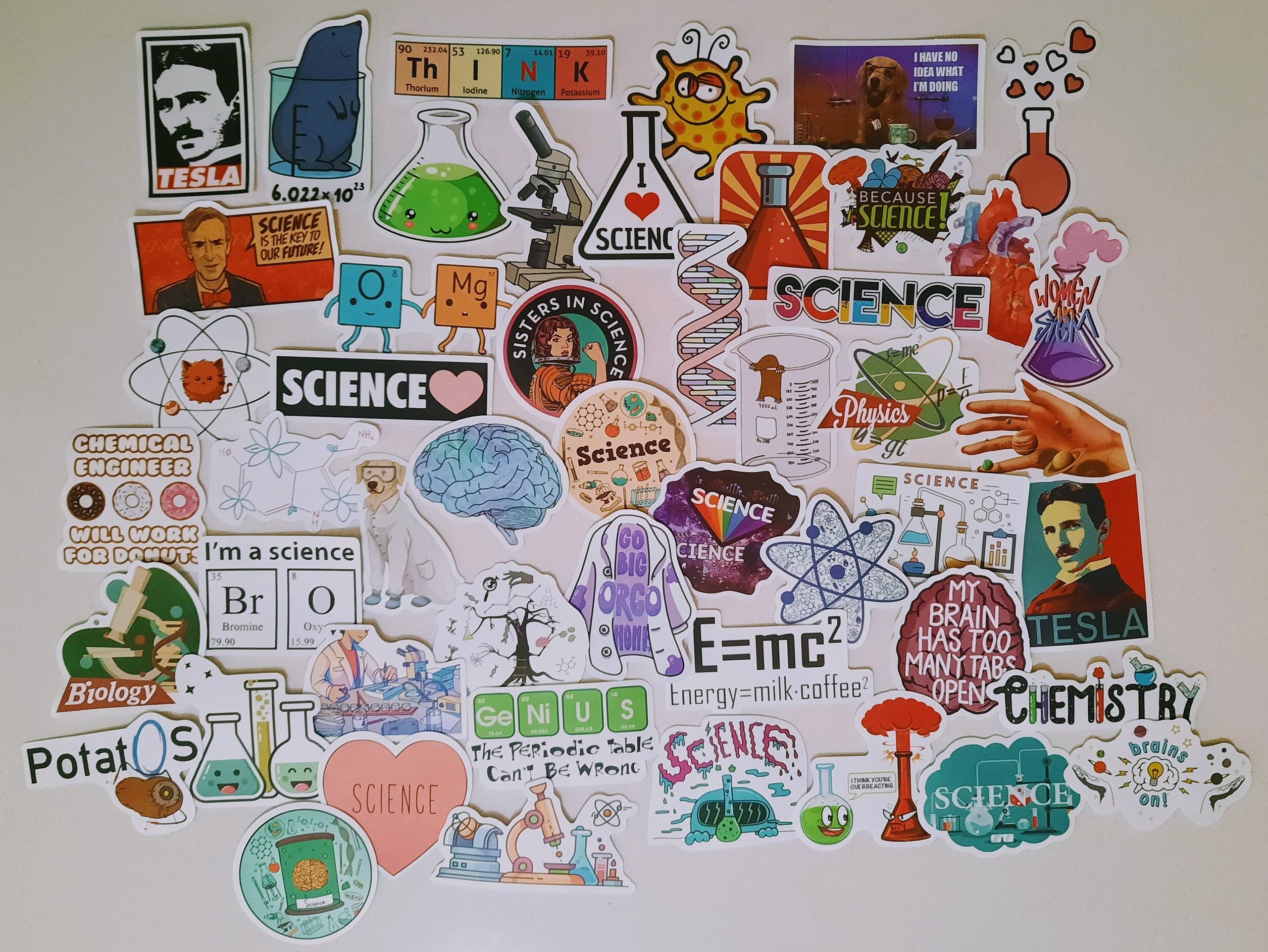 Science Fun Stickers Random Sticker Pack - Etsy
