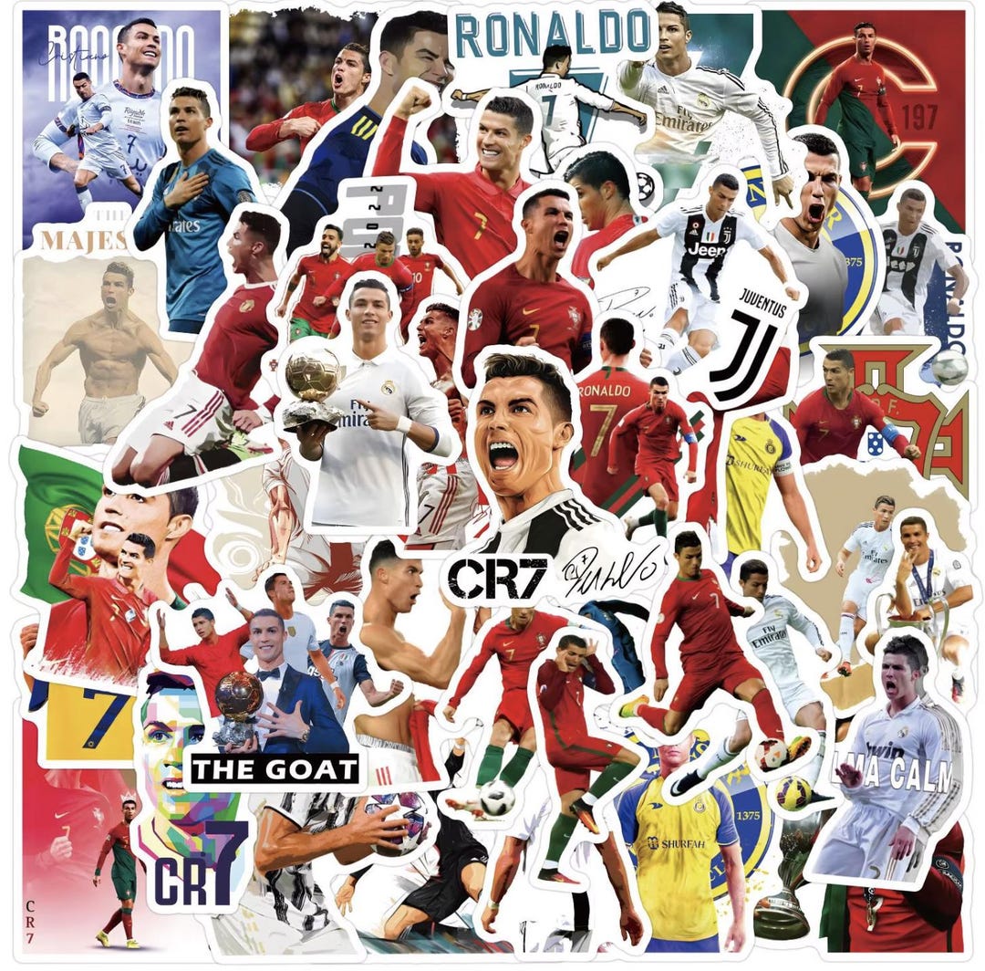 Cristiano Ronaldo Stickers | Random Sticker Pack - Etsy