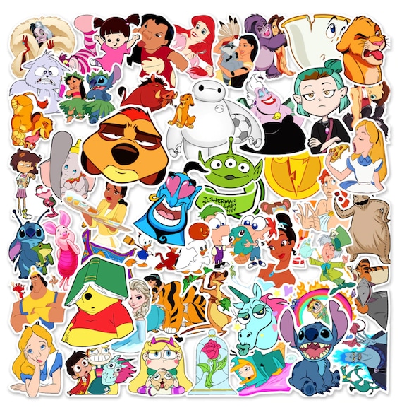 Disney Character Mix Stickers Random Sticker Pack - Etsy