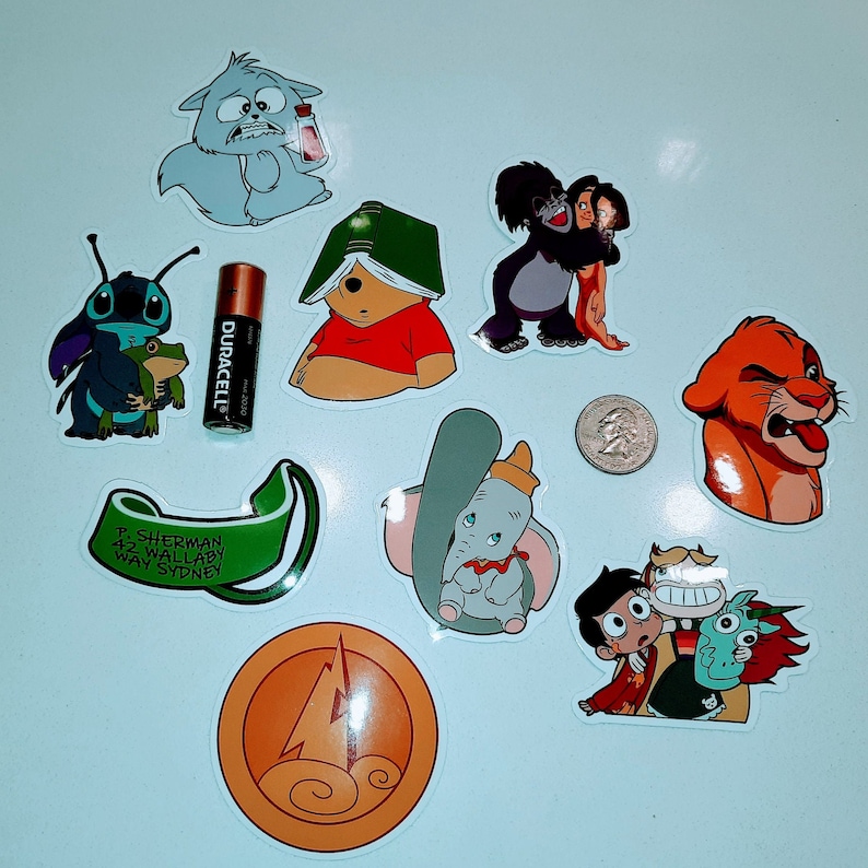 Disney Character Mix Stickers | Random Sticker Pack - Etsy