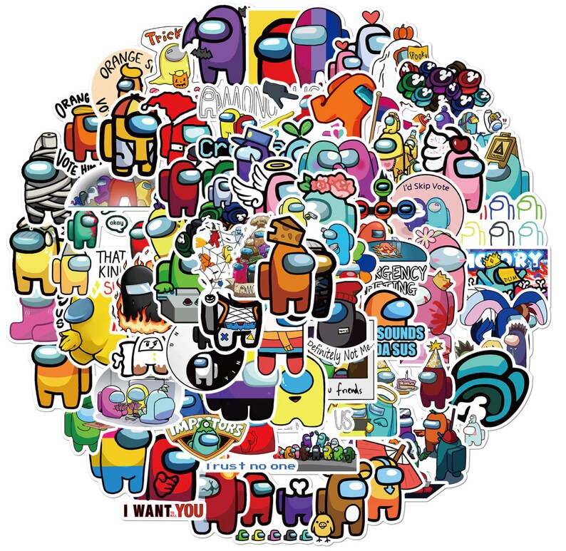 Among Us Stickers | Random Sticker Pack - Etsy