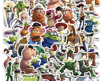 Toy Story Stickers, Pixar Character Decals, Woody and Buzz Lightyear ...