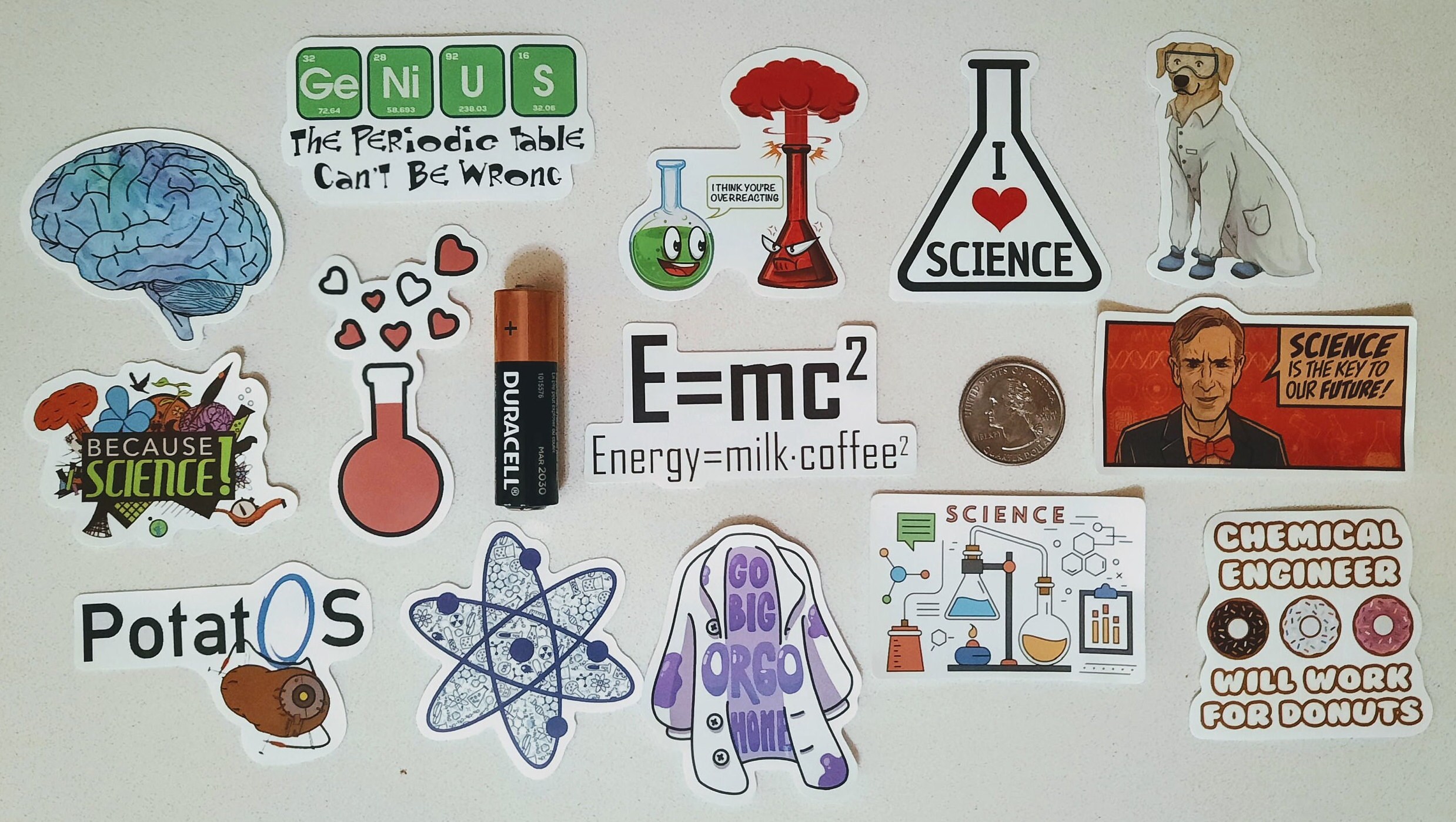 Science Fun Stickers Random Sticker Pack - Etsy