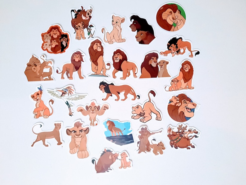 Lion King Stickers Random Sticker Pack - Etsy