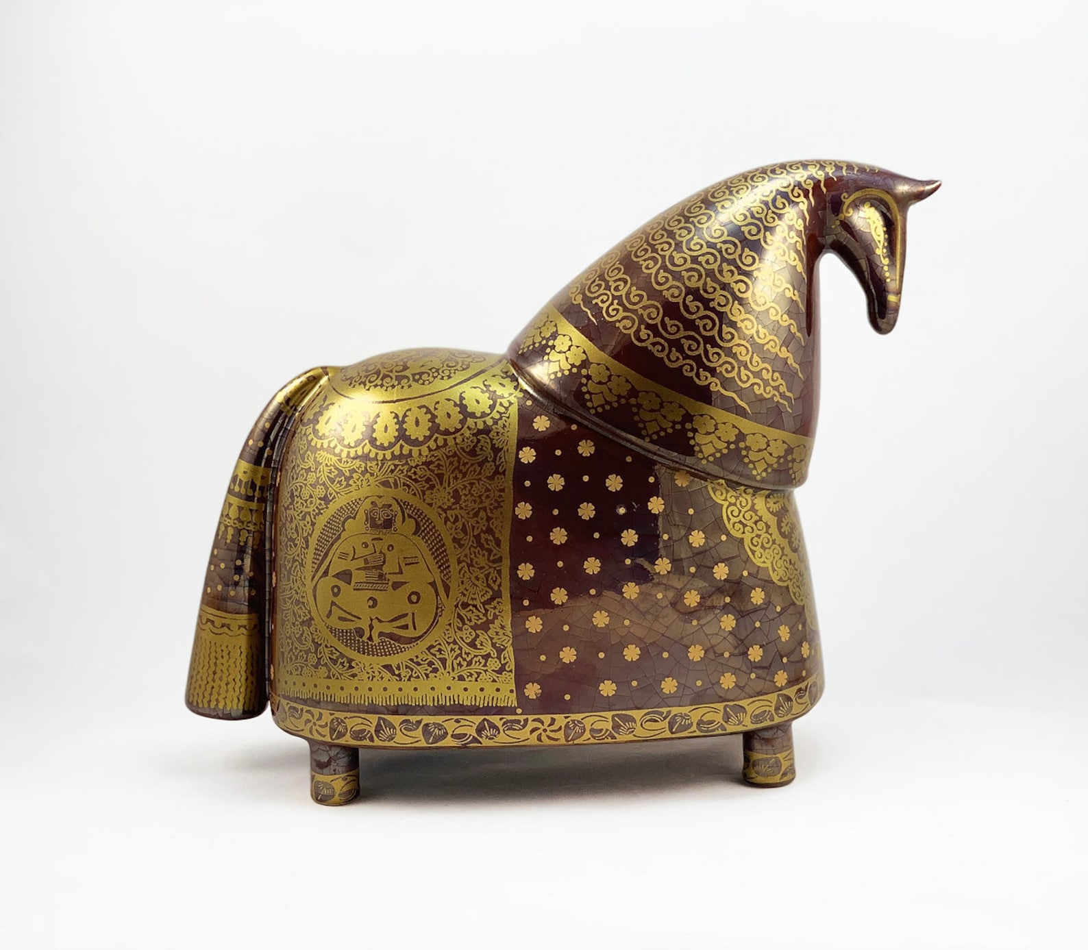 Modern Ceramic Knight Horse Figurine Handmade Horse - Etsy