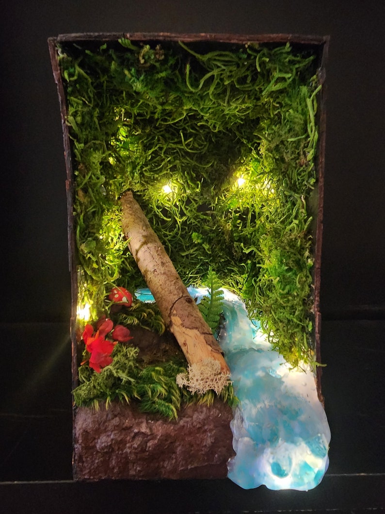 Waterfall Book Nook - Etsy