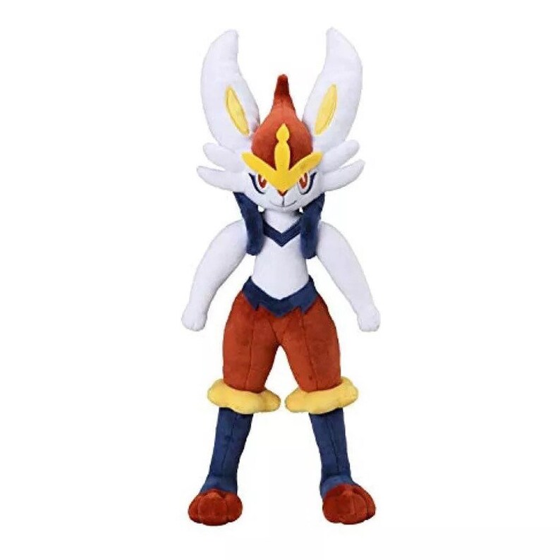 Huge Pokemon Cinderace Plush Toy Cuddly Stuffed Animal Plushie | Etsy