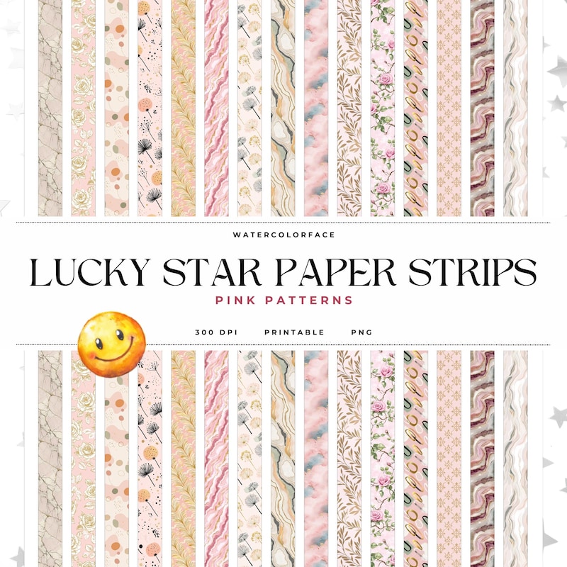 Lucky Star Paper Strips - Etsy