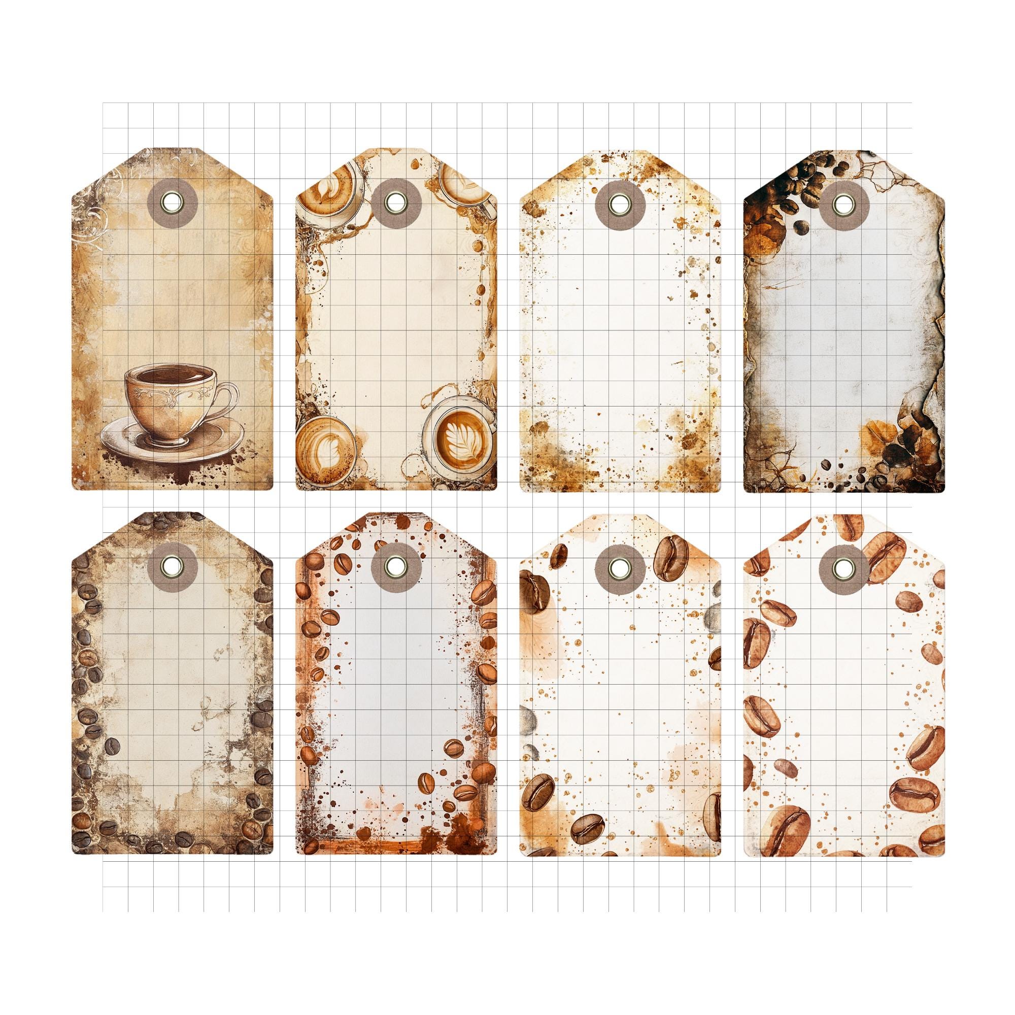 Coffee Shop Printable Gift Tags | Coffee Beans Themed Gift Tags ...