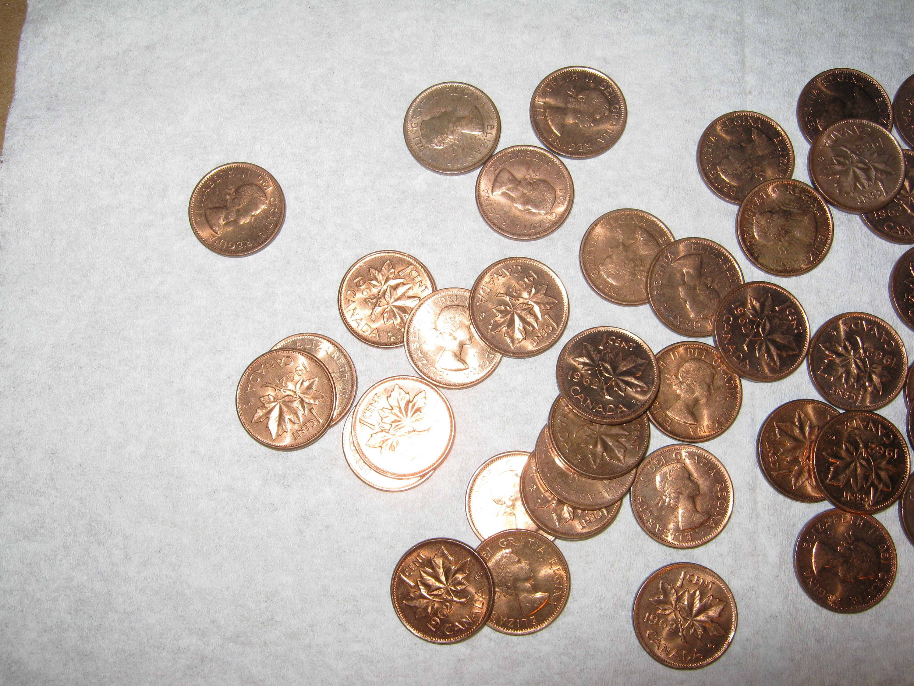 1 ROLL BU 1962 Rare Canadian Canada Penny Cent 50 Pennies - Etsy