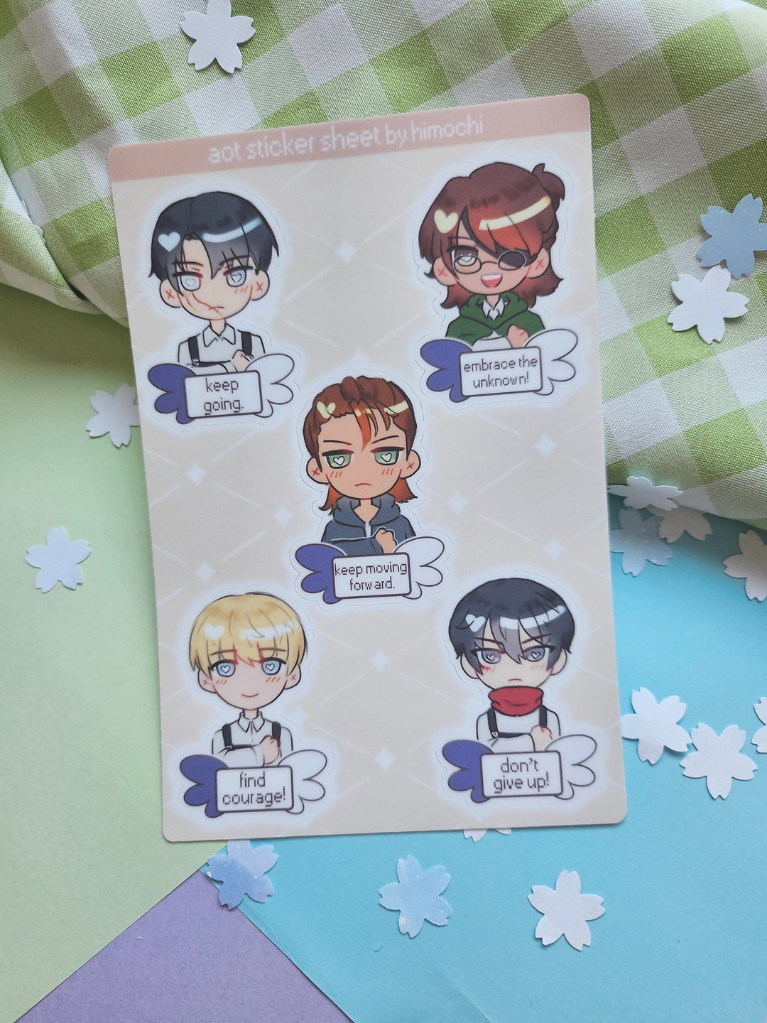 Anime Inspired AOT Sticker Sheet - Etsy
