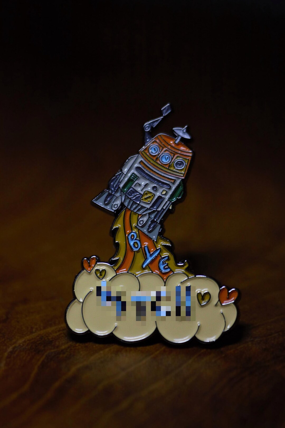 Cheeky Chopper Enamel Pin - Etsy