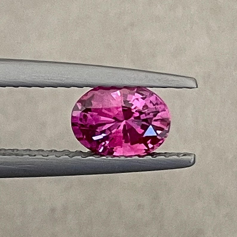 Natural Pink Sapphire 1.00 Ct Oval Cut Loose Gemstone | Heat Treated ...